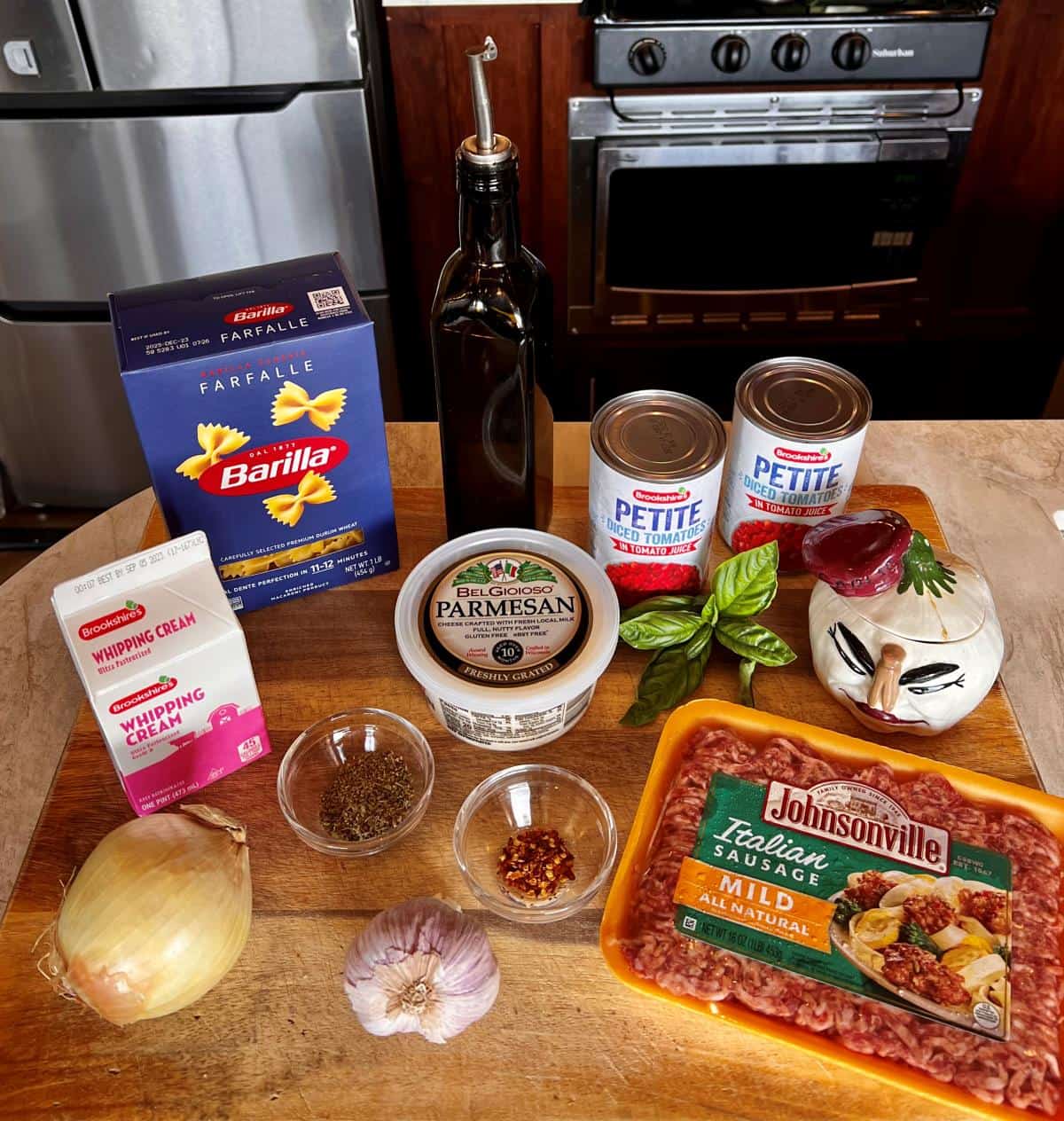 Easy Italian Sausage Bow Tie Pasta Recipe - Entertaining the RV Life