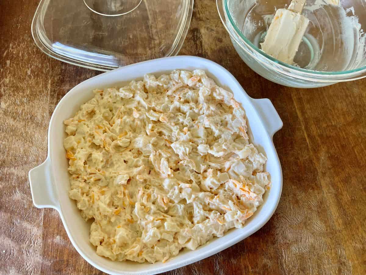 Utah-style cheesy potato casserole (Funeral Potatoes) - Entertaining ...