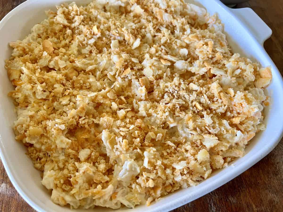 Utah-style cheesy potato casserole (Funeral Potatoes) - Entertaining ...