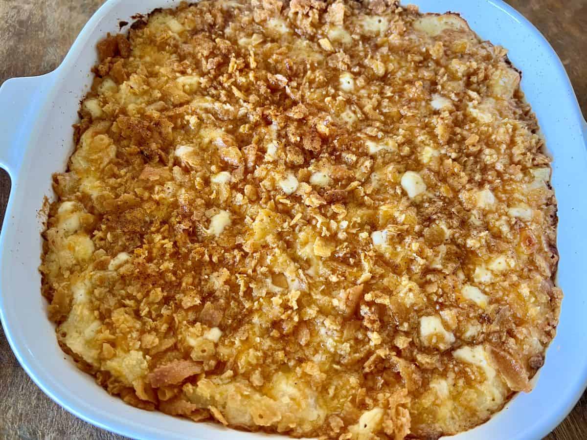 Utah-style cheesy potato casserole (Funeral Potatoes) - Entertaining ...